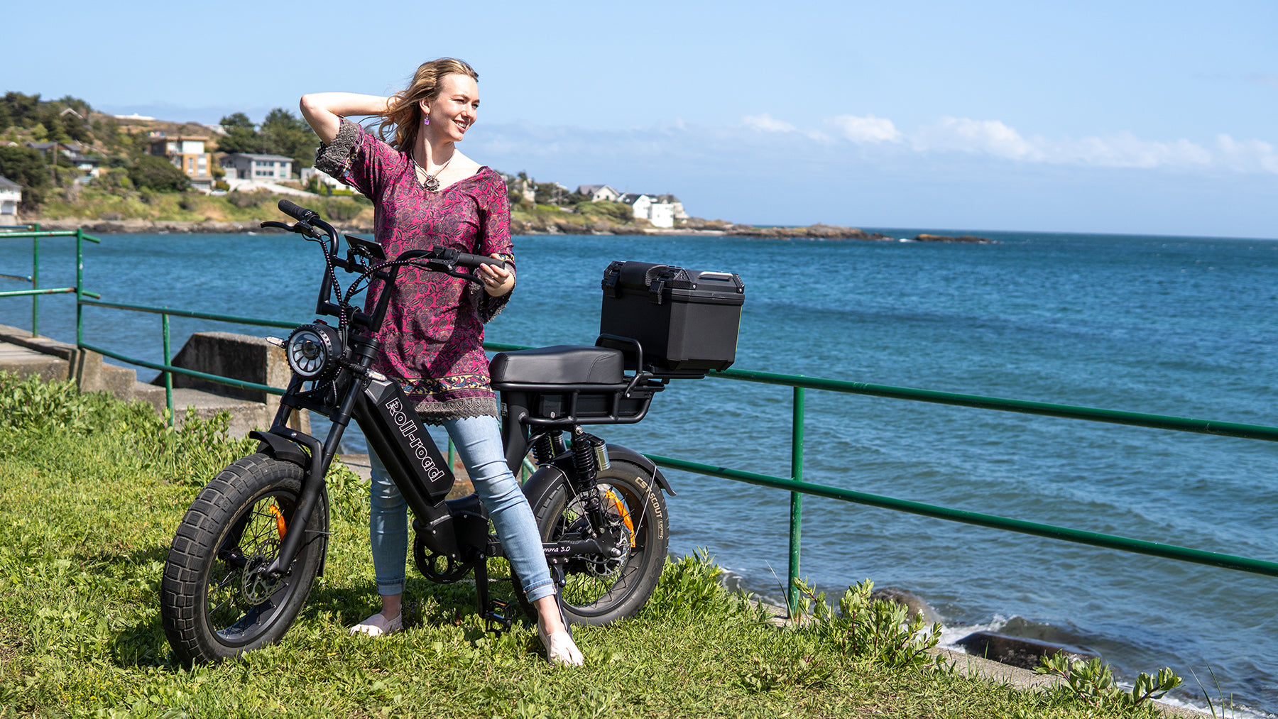 Moped-style Ebike | Roll Road Ebikes